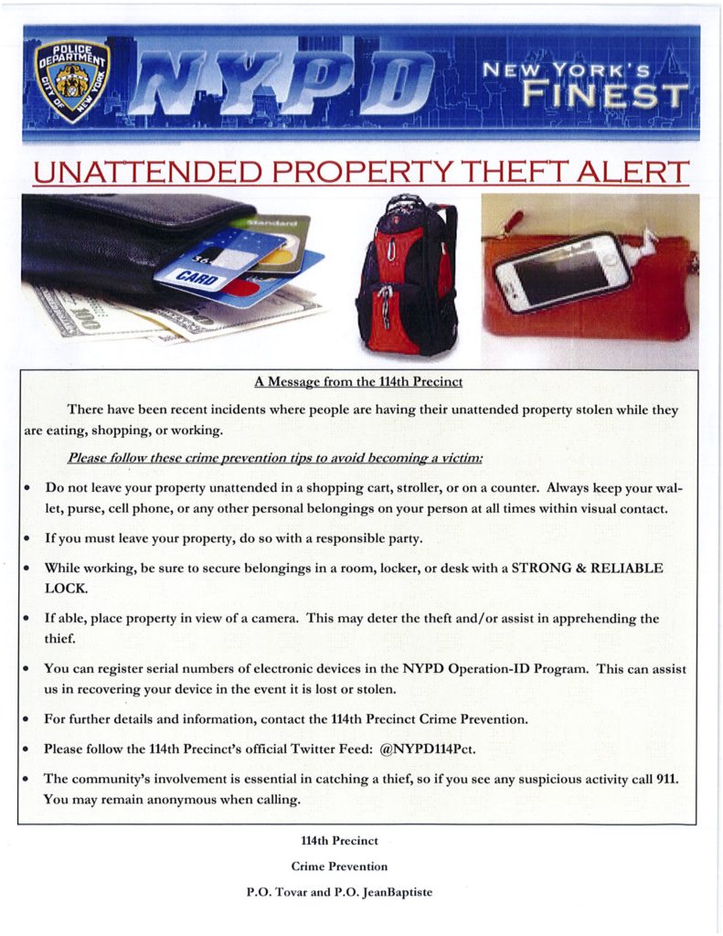 Theft Alert - St. Joseph Catholic Academy