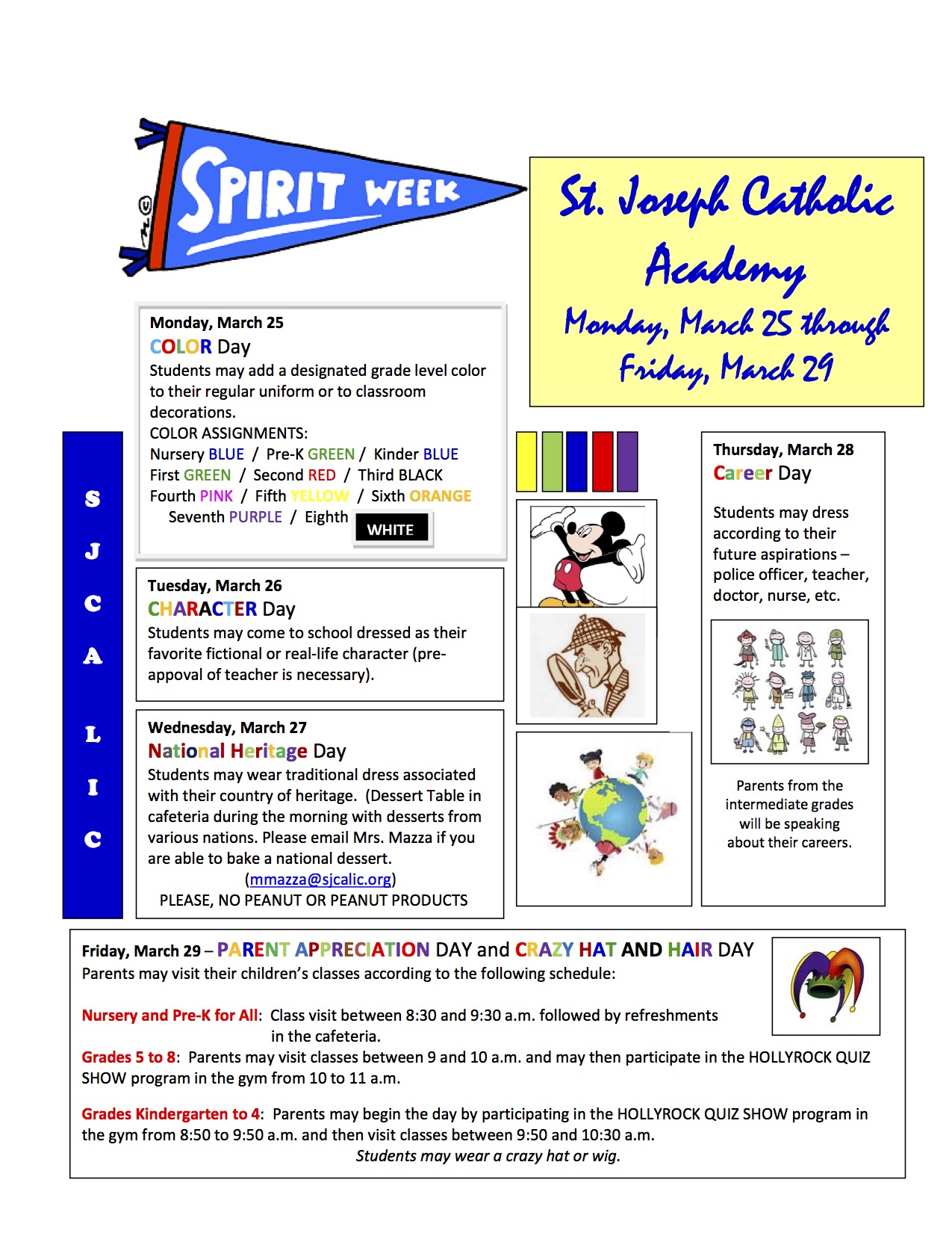 Spirit Week - St. Joseph Catholic Academy