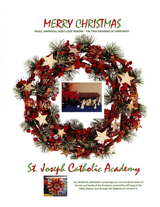 Merry Christmas - St. Joseph Catholic Academy